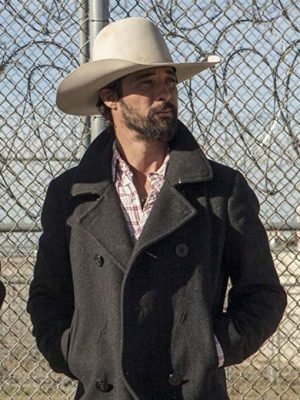 Yellowstone Ryan Bingham Grey Wool Coat | UniversalJacket