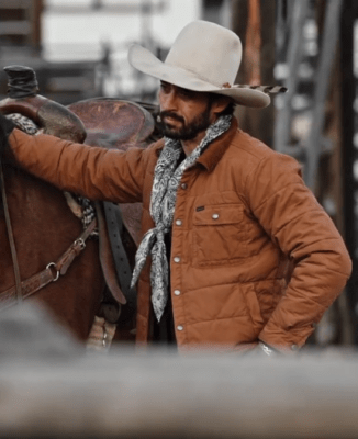 Yellowstone S04 Walker Brown Quilted Jacket | Universal Jacket