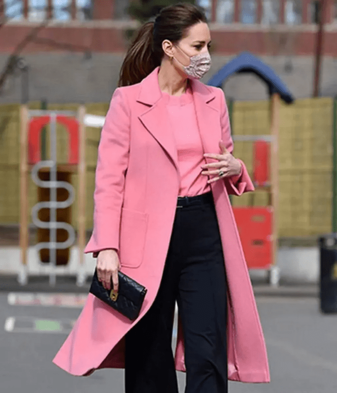 Kate Middleton Duchess Of Cambridge Pink Coat| Universal Jacket