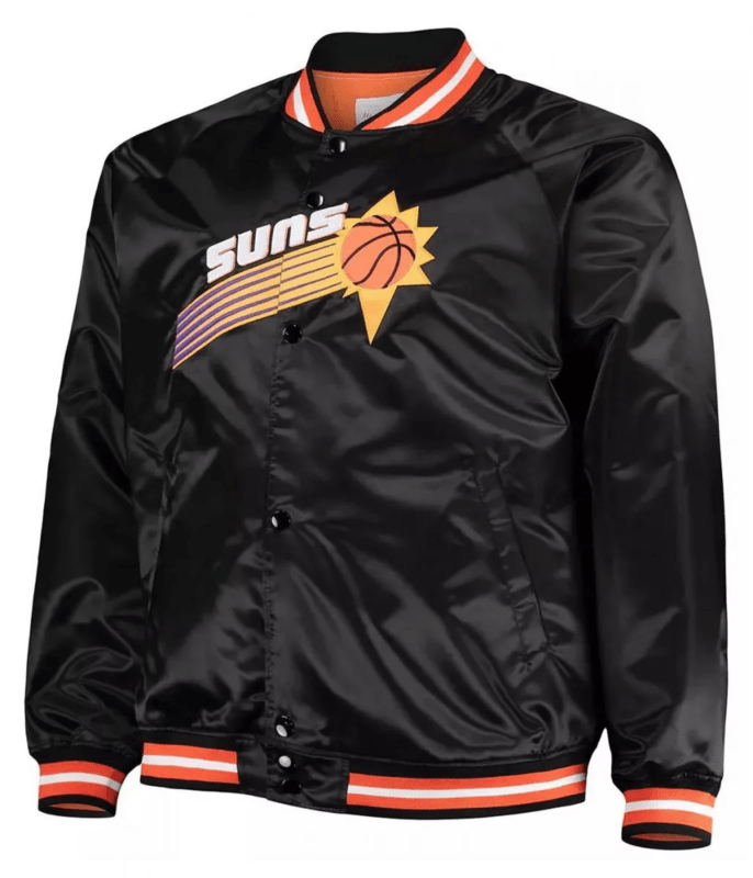Phoenix Suns Hardwood Classics Satin Black Jacket