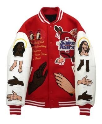 Choose Your Savior Red Varsity Jacket | Universal Jacket