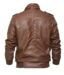 Mens Bomber Brown Leather Jacket | Universal Jacket