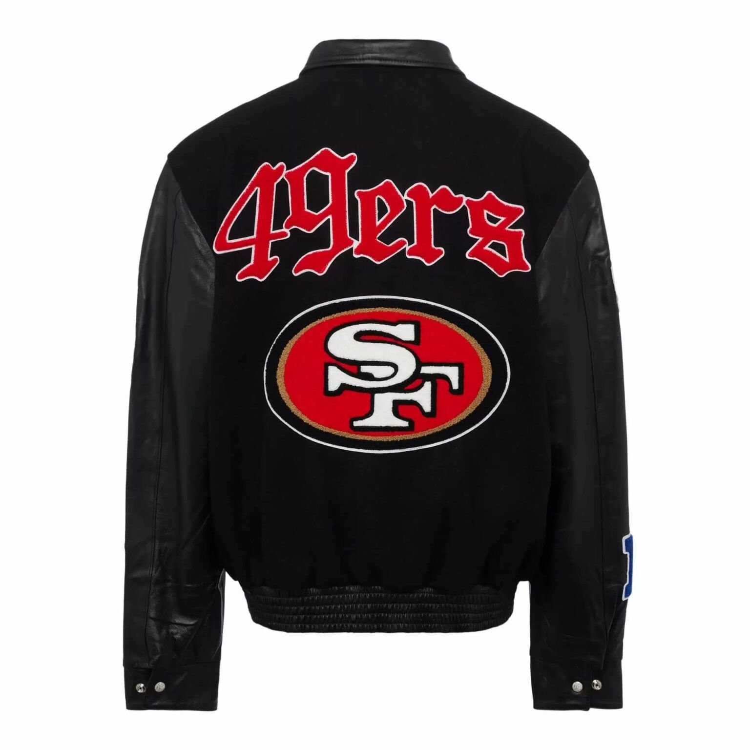San Francisco 49ers Nfl Team Black Varsity Jacket
