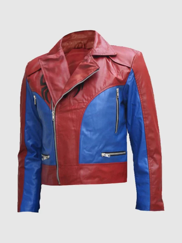 Red And Blue Leather Jacket | Universal Jacket