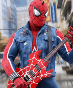 Spider Punk Denim Vest | Universal Jacket
