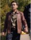 Camp Hideout 2023 Josh Inocalla Brown Leather Jacket