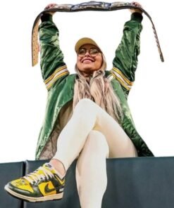 Liv Morgan Green Bay Packers Satin Green Jacket
