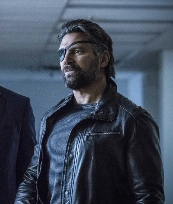 Slade Wilson Arrow Leather Jacket