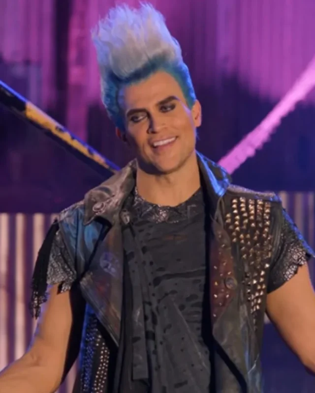 Hades Descendants Remix Dance Party Black Leather Vest