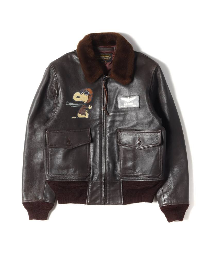 BuzzRickson × PEANUTS Snoopy Hand G-1 Flight Jacket