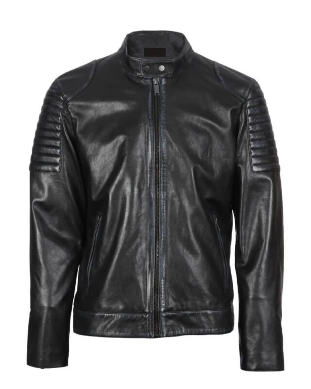 Rio Shoulder Padded Biker Leather Jacket
