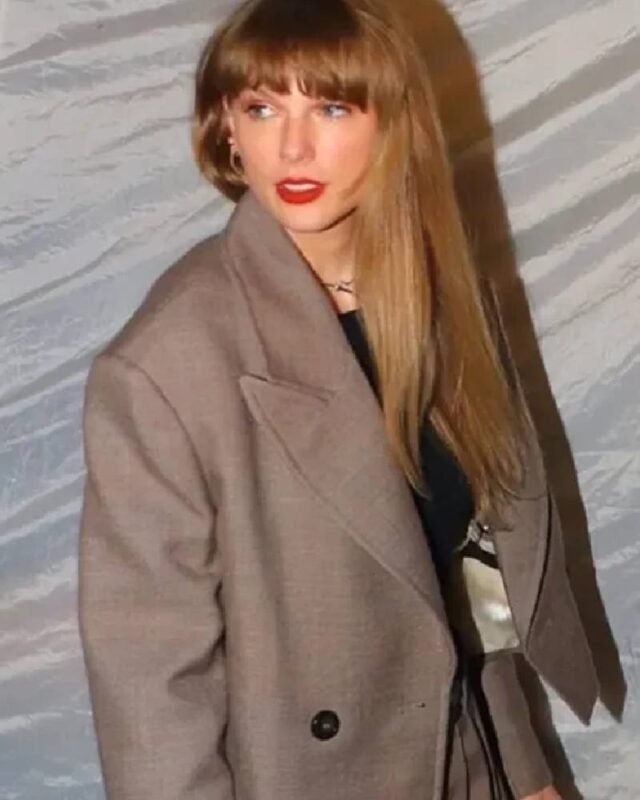 Taylor Swift Brown Cropped Blazer