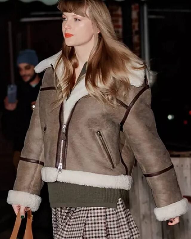 Taylor Swift Shearling Brown Jacket