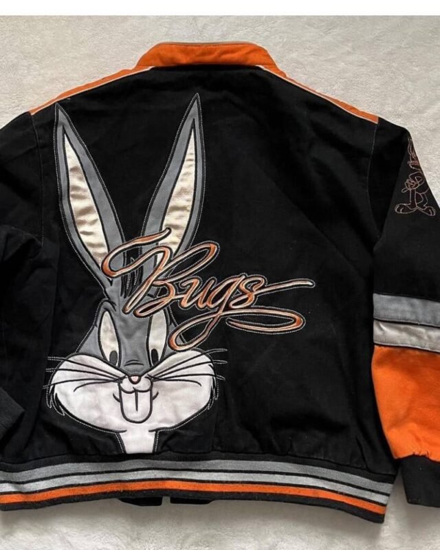 Vtg Looney Tunes Bugs Bunny Bomber Jacket