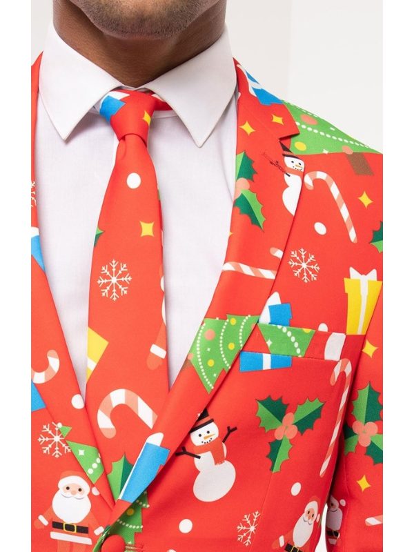 Festive Fun Red Christmas Suit | Universal Jacket